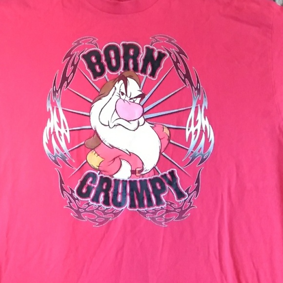 Disney | Shirts | Red Mens Disney Born Grumpy Shirt | Poshmark